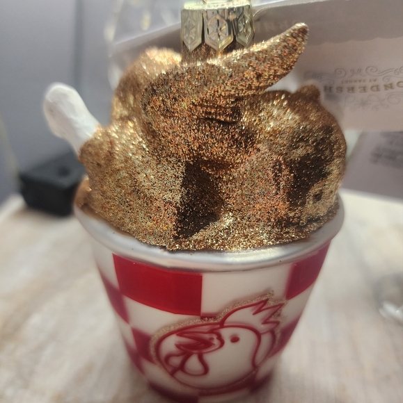 Wondershop | Holiday | Glass Fried Chicken Christmas Tree Ornament ...